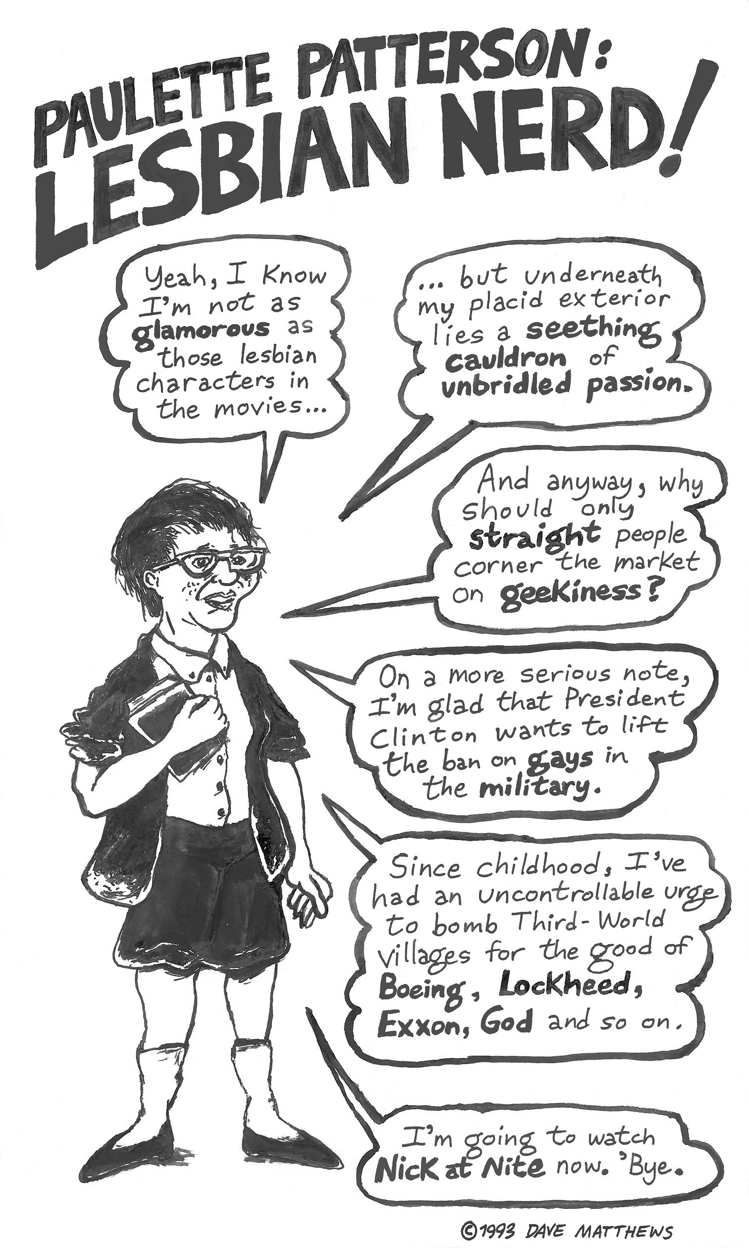Paulette Patterson: Lesbian Nerd! – DAVID V. MATTHEWS